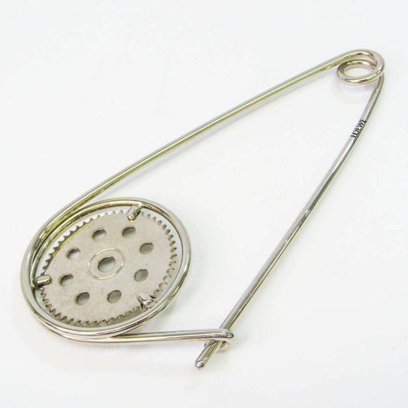 Loewe | Jewelry | Loewe Mechanopin Metal Pin Brooch Silver | Poshmark